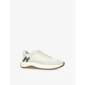 Hogan Allacciato Suede And Leather Trainers