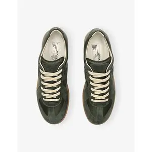 MAISON MARGIELA Replica Leather Low-top Trainers - Khaki