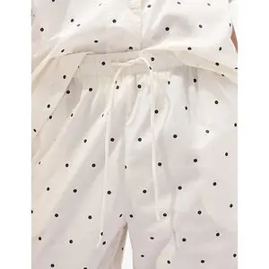 THE WHITE COMPANY Polka-dot Relaxed-fit Cotton-poplin Pyjama Set