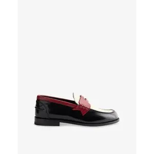 CHRISTIAN LOUBOUTIN Plato Leather Loafers - Black