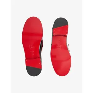 CHRISTIAN LOUBOUTIN Plato Leather Loafers - Black