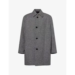 Marni Point Collar Wool-blend Coat - Black