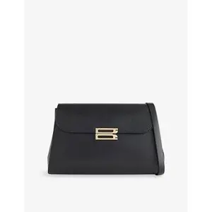 Victoria Beckham Dorian Trapeze Leather Shoulder Bag - Black