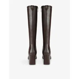 Carvela Rometta Faux-leather Heeled Knee-high Boots
