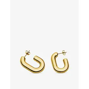 MISSOMA Chubby Oval Medium 18ct Pvd-plated Stainless-steel Hoop Earrings