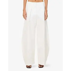 Jacquemus Pantalon Ovalo Barrrel-leg Woven Trousers