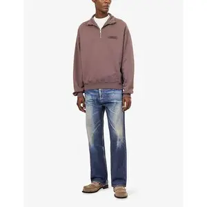 Jacquemus The Gros Grain Half-zip Cotton-jersey Sweatshirt