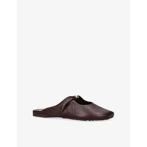 Loewe Pebble Soft Ballerina Leather Mules