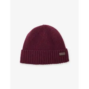 Barbour Carlton Wool-blend Beanie Hat - Bordeaux