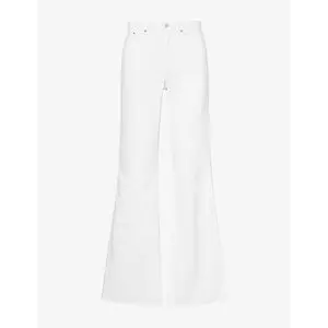 ANINE BING Wyatt Straight-leg Denim Jeans - White