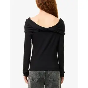 Paige Aaliyah Bardot Stretch-jersey Top