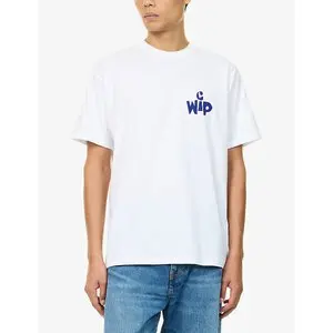 Carhartt Work In Progress Cutout Graphic-print Cotton T-shirt - White