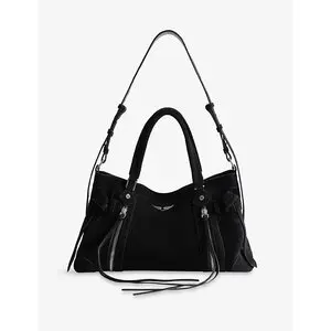 Zadig&Voltaire Madison Small Suede Top-handle Bag 1 Size Black