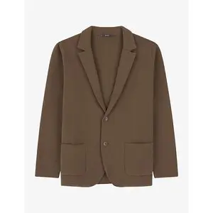Boggi Milano Notch-lapel Single-breasted Merino Wool Jacket - Brown