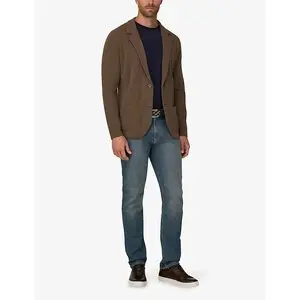 Boggi Milano Notch-lapel Single-breasted Merino Wool Jacket Xxl