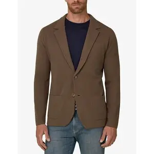 Boggi Milano Notch-lapel Single-breasted Merino Wool Jacket Xxl