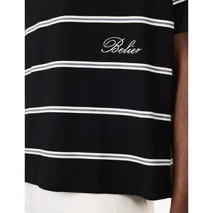 BELIER Jordan Striped Cotton-blend T-shirt