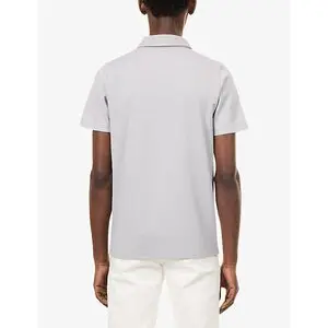 BELIER Pebble Zipped Jersey Polo Shirt