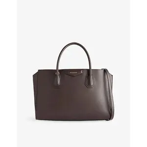 Givenchy Antigona Catchall Medium Leather Shoulder Bag - Chocolate