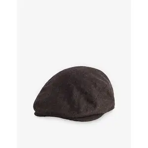 Barbour Barlow Wool-blend Flat Cap - Brown
