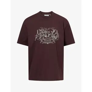 Carhartt Work In Progress Relaxed-fit Graphic-print Cotton T-shirt - Palisander