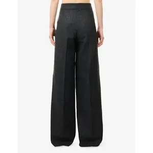 Paige Vicenza Tailored Wool-blend Trousers