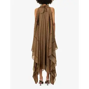 TALLER MARMO Agadez Cold-shoulder Chiffon Fil Coupè Kaftan Dress