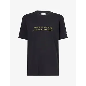 CHAMPION X THE GENTLEMAN Champion X The Gentlemen Danger Cotton-jersey T-shirt - Black