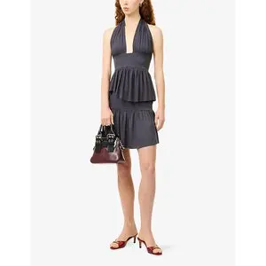Gimaguas Dera Plunge-neck Stretch-jersey Top