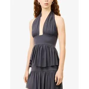 Gimaguas Dera Plunge-neck Stretch-jersey Top