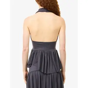 Gimaguas Dera Plunge-neck Stretch-jersey Top