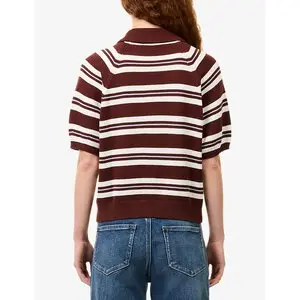 Paige Birch Striped Cotton-blend Top