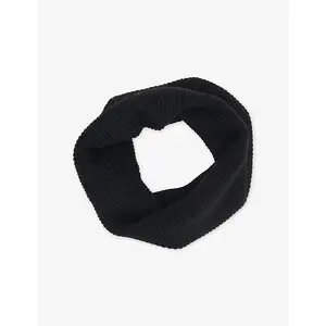 Boggi Milano Logo-patch Merino Wool Neck Warmer