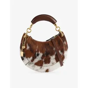 Chloé Banana Leather Hobo Bag - Chocolate