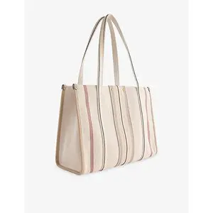 Chloé Woody Loop Medium Cotton-canvas Tote Bag