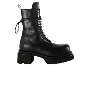 Rick Owens Lace Up Bogun - Black