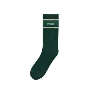 Kith Ivy For Wilson Stripe Logo Crew Socks 'ivy - Green