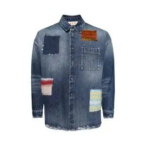 Marni Patch Overshirt 'denim - Blue
