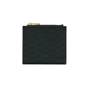 Kith Monogram Leather Snap Wallet 'equestrian - Black