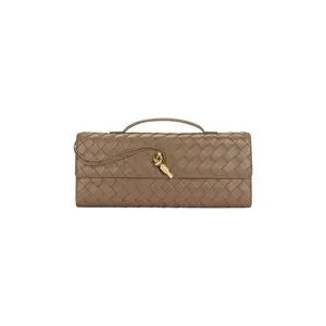 Bottega Veneta Andiamo Long Clutch 'pinecone/brass - Brown