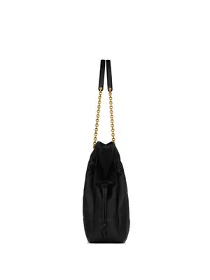 Saint Laurent Jamie Shopping In Lambskin - Black