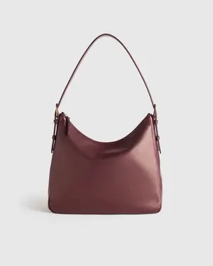Quince Sutton Shoulder Bag - Deep Plum
