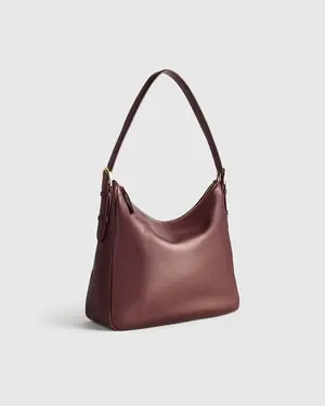 Quince Sutton Shoulder Bag - Deep Plum