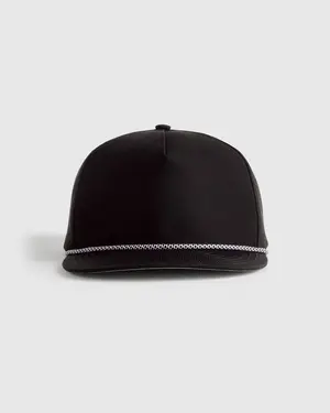 Quince Men's Water Repellent Performance Rope Hat Black