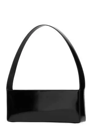 JIL SANDER Leather Monolith East-west Shoulder Bag - Black
