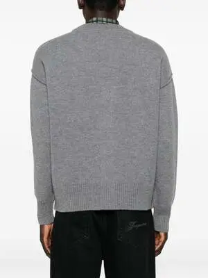 AMI Paris De Coeur Wool Cardigan