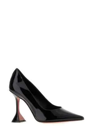 Amina Muaddi Leather Ami Pumps