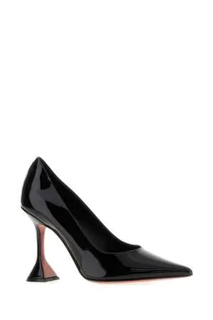 Amina Muaddi Leather Ami Pumps