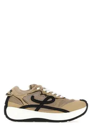Loewe Beige Tech Fabric Pogo Sneakers - Brown