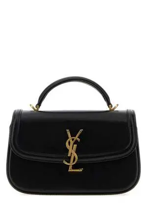 Saint Laurent Leather Mini Solferino Handbag - Black
